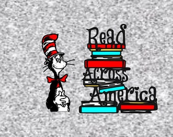 Read Across America Hand Lettered PNG Digital Download for Sublimation ...