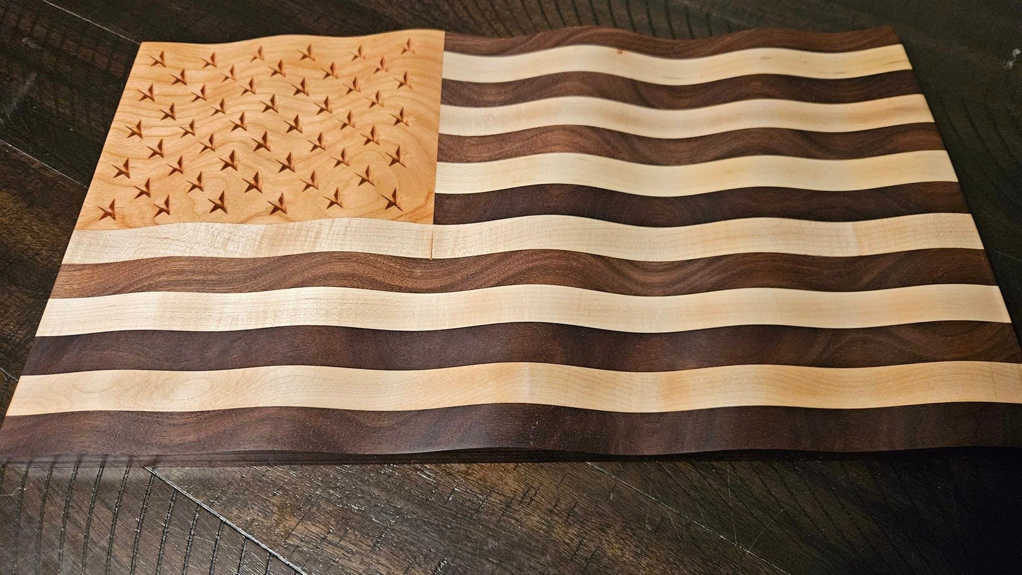 Wavy American Flag Digital Files - Etsy