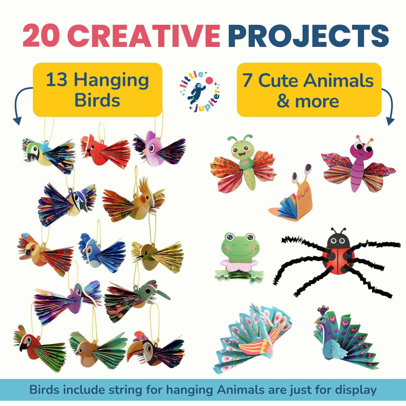 DIY Zig Zag Origami - EVA Foam & Paper Craft Kit (builds 20pcs ...