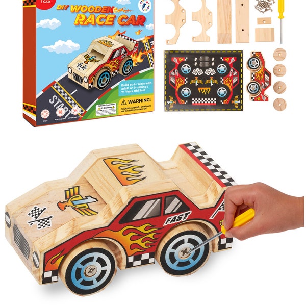 Wooden Building Kit for Kids - Etsy