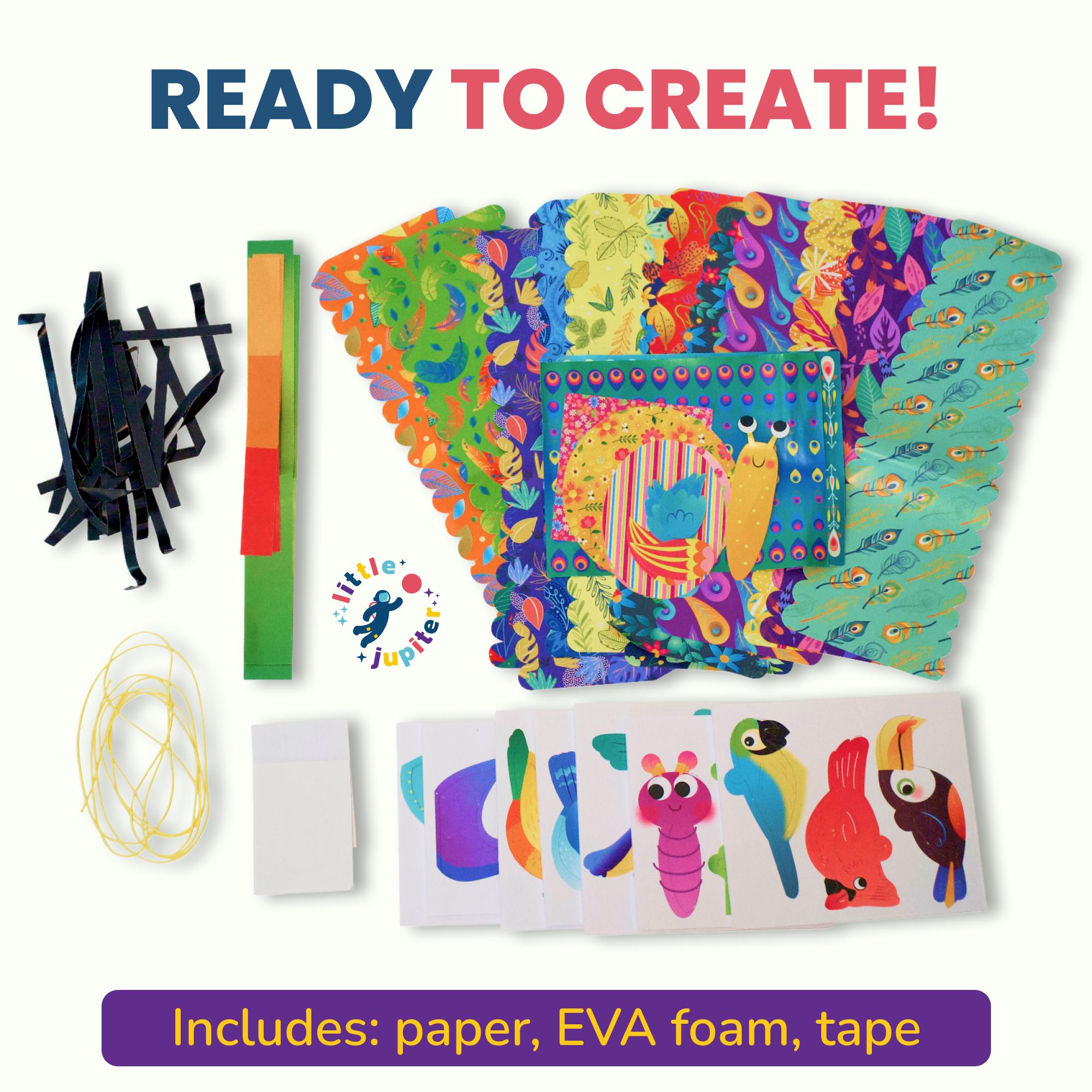 DIY Zig Zag Origami - EVA Foam & Paper Craft Kit (builds 20pcs ...