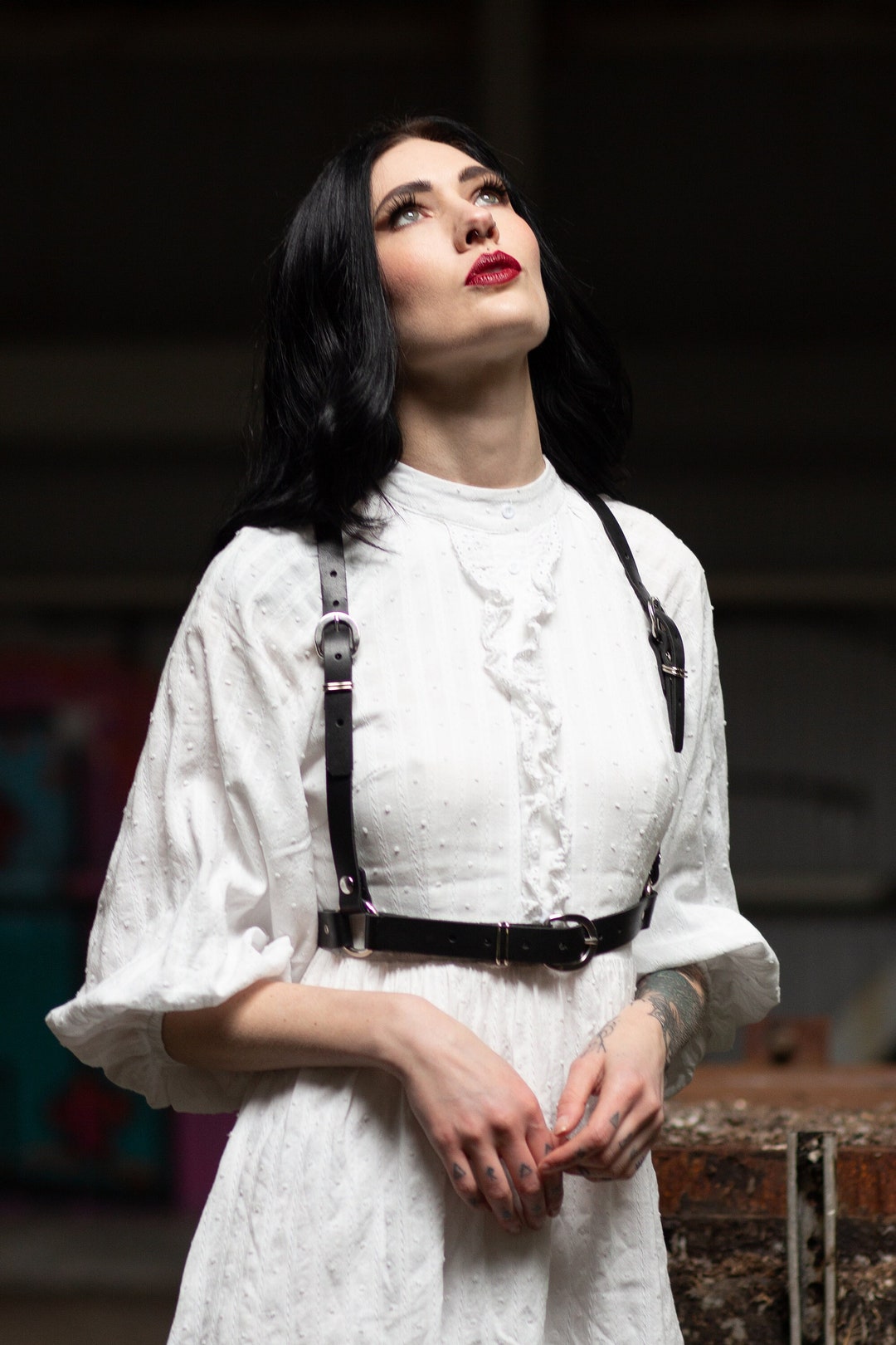 Athena II - Leather Chest Harness - Full Grain Latigo Leather ...