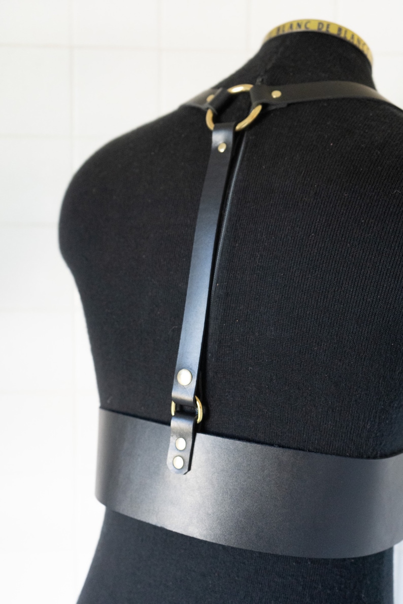 Corset Harness - Solid Brass - Full Grain Leather - Etsy