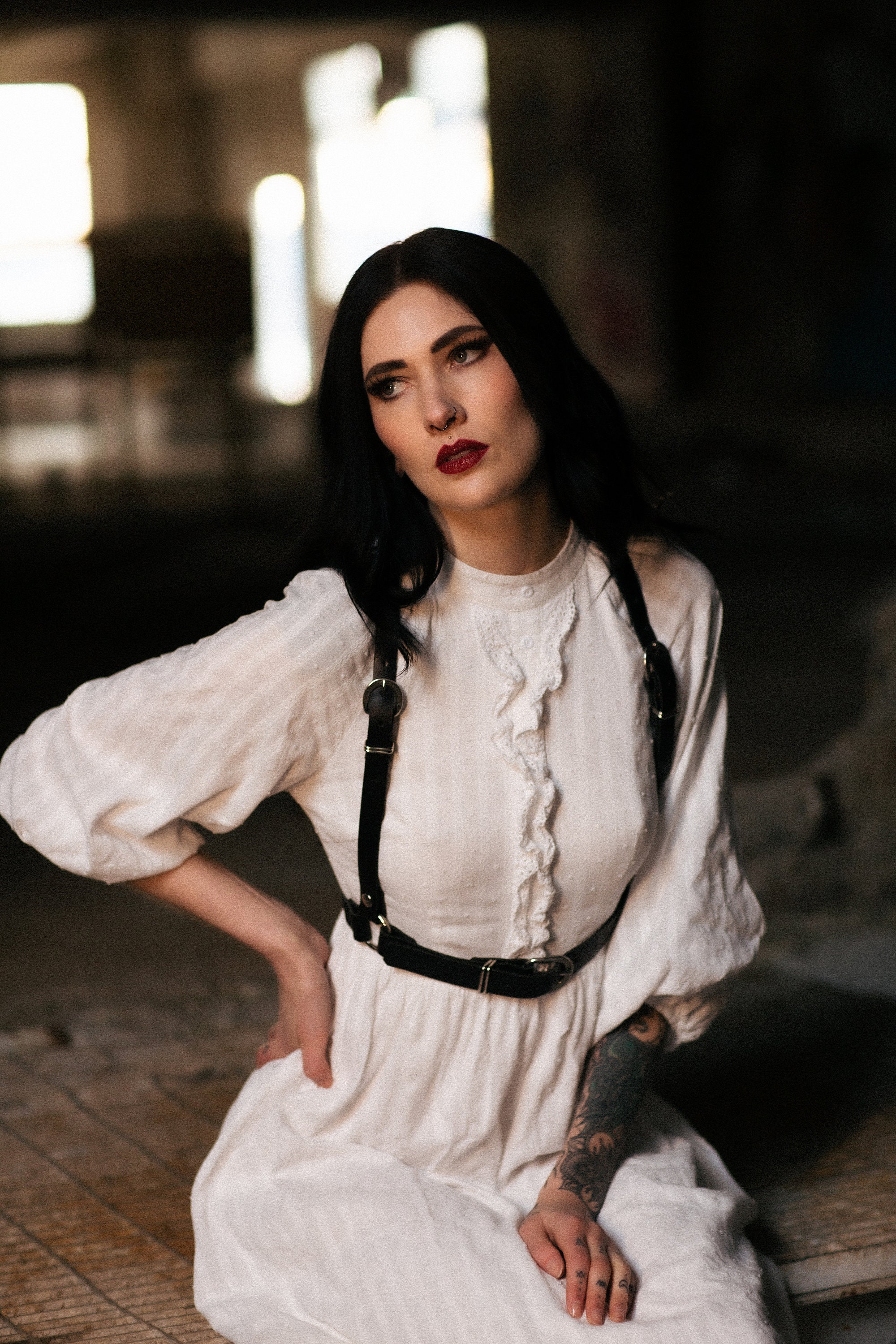 Athena II - Leather Chest Harness - Full Grain Latigo Leather ...