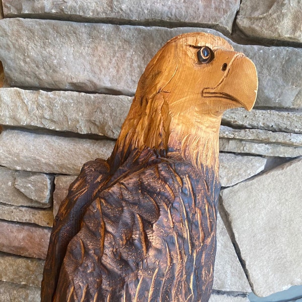 Eagle Wood Carving - Etsy