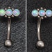 Titanium Rook Earring Opal Eyebrow Piercing 16g 14g Rook - Etsy
