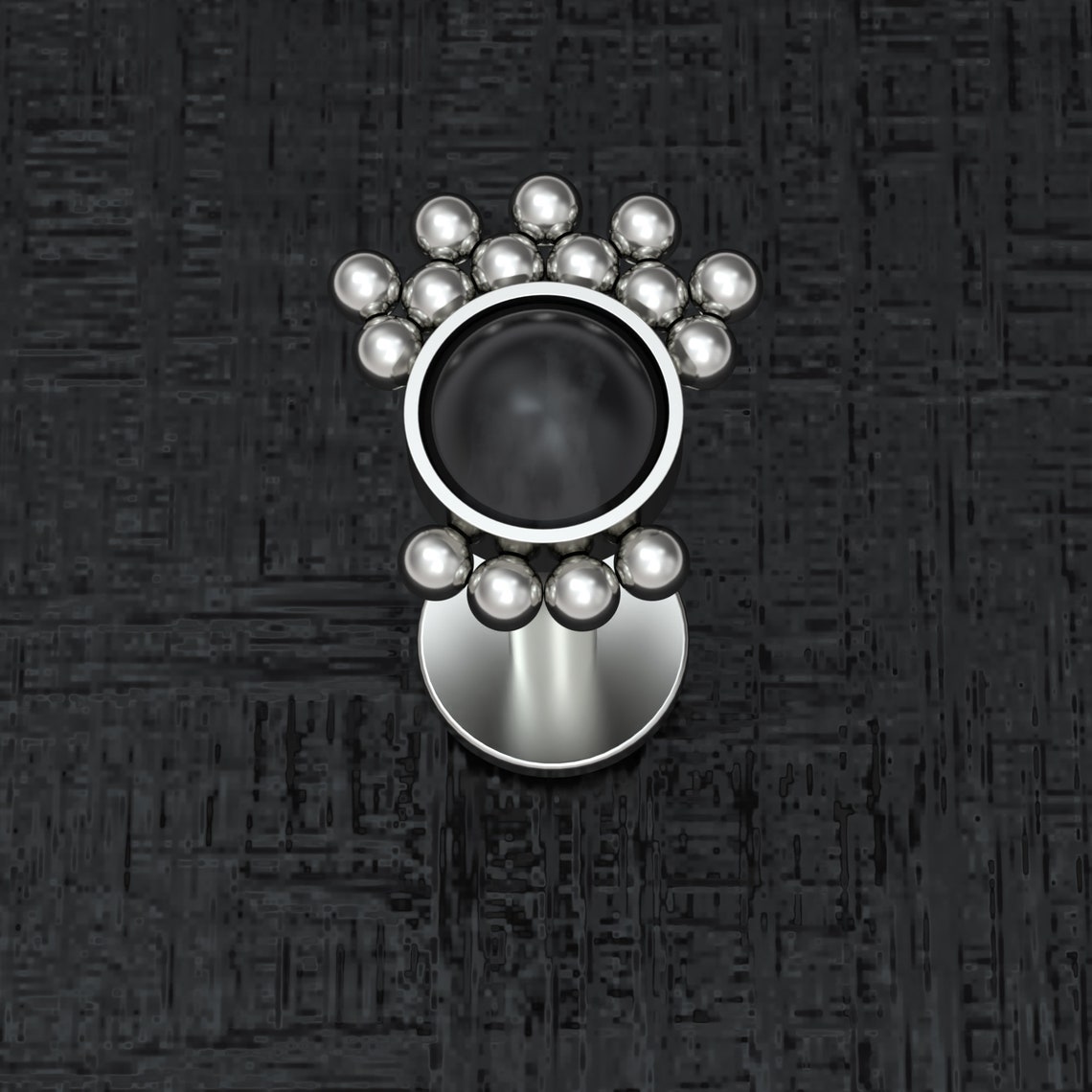 Titanium Lip Ring Onyx Lip Jewelry Implant Grade Medusa - Etsy