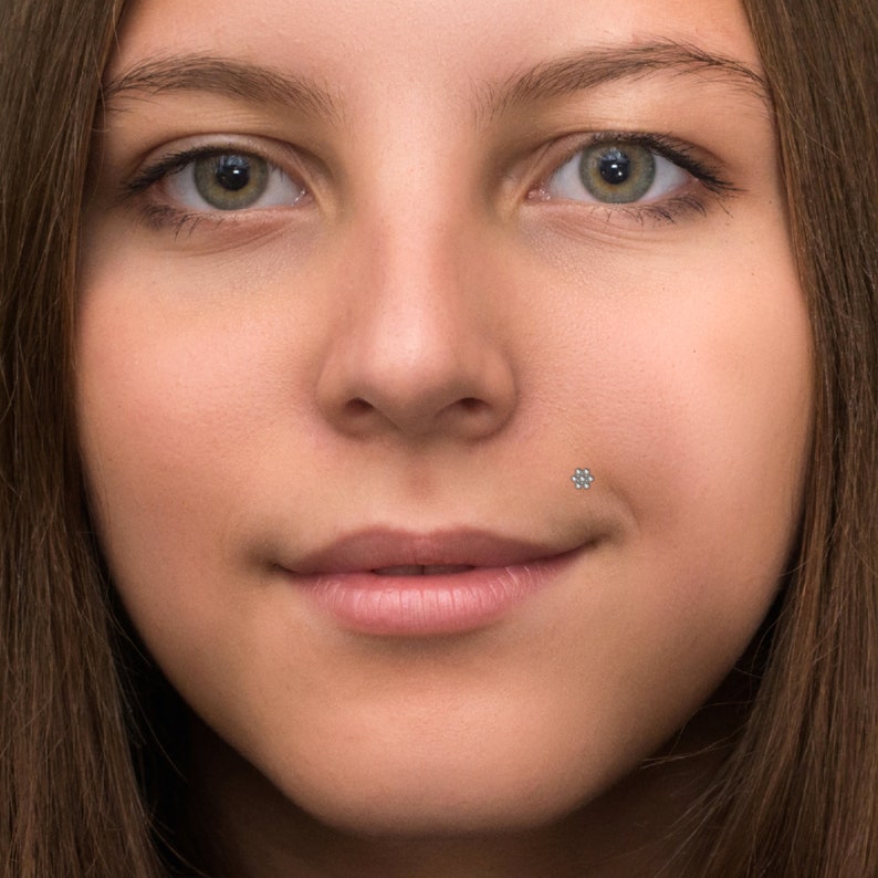 Surgical Steel Medusa Lip Piercing Lip Jewelry Monroe Lip - Etsy