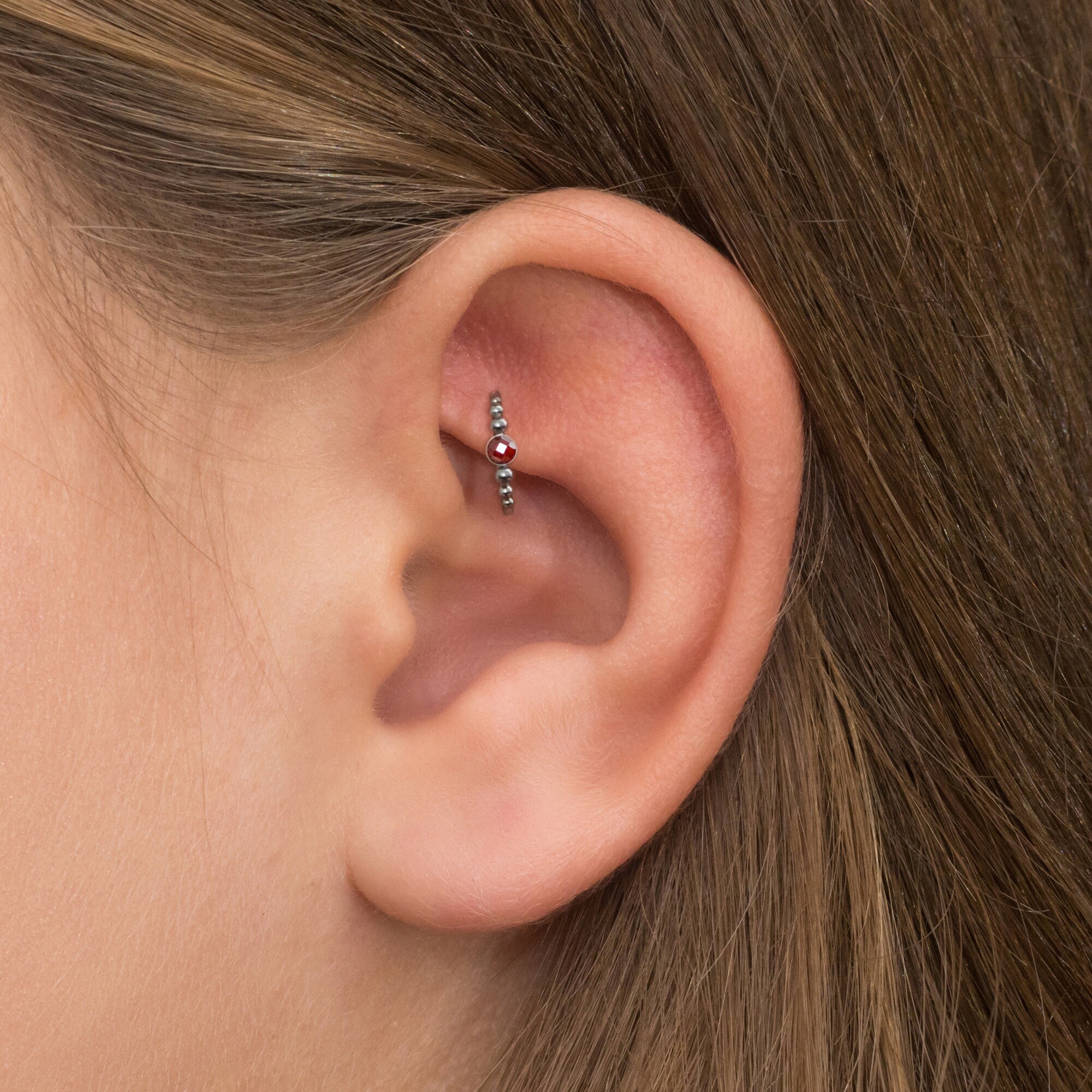 Cartilage Piercing Implant Grade Titanium CZ Rook Jewelry | Etsy
