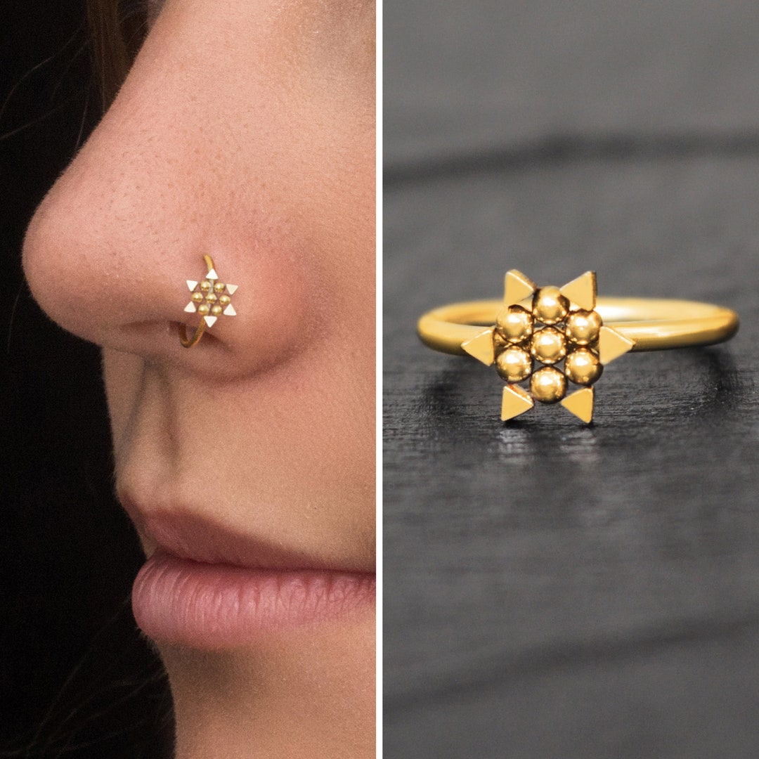 Nose Piercing Surgical Steel, Nose Earring, Nose Hoop, Nostril Piercing ...