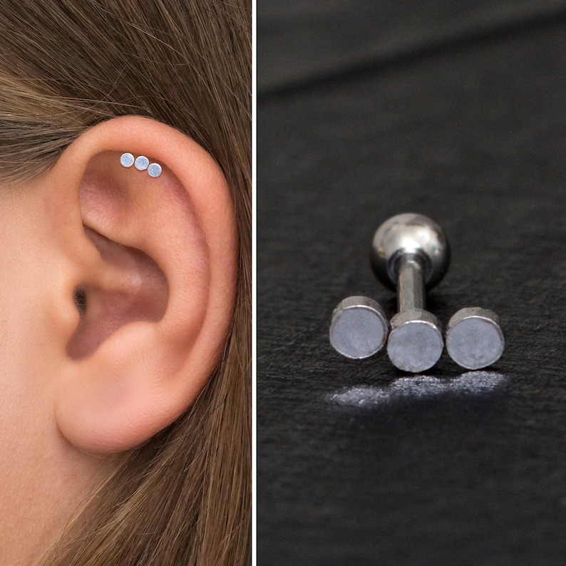 Cartilage Curved Bar Earring Surgical Steel Helix Curved - Etsy
