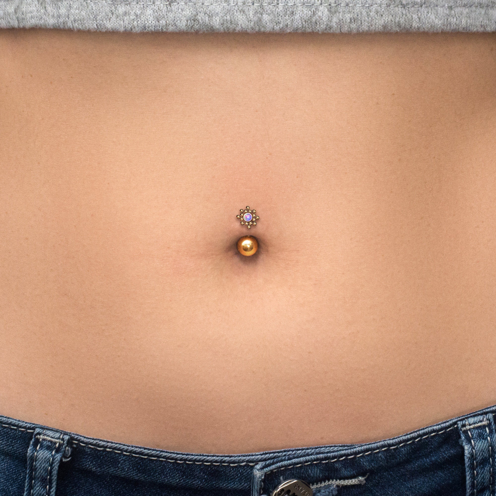 Opal Belly Ring Surgical Steel, Navel Jewelry, Belly Button Jewelry ...