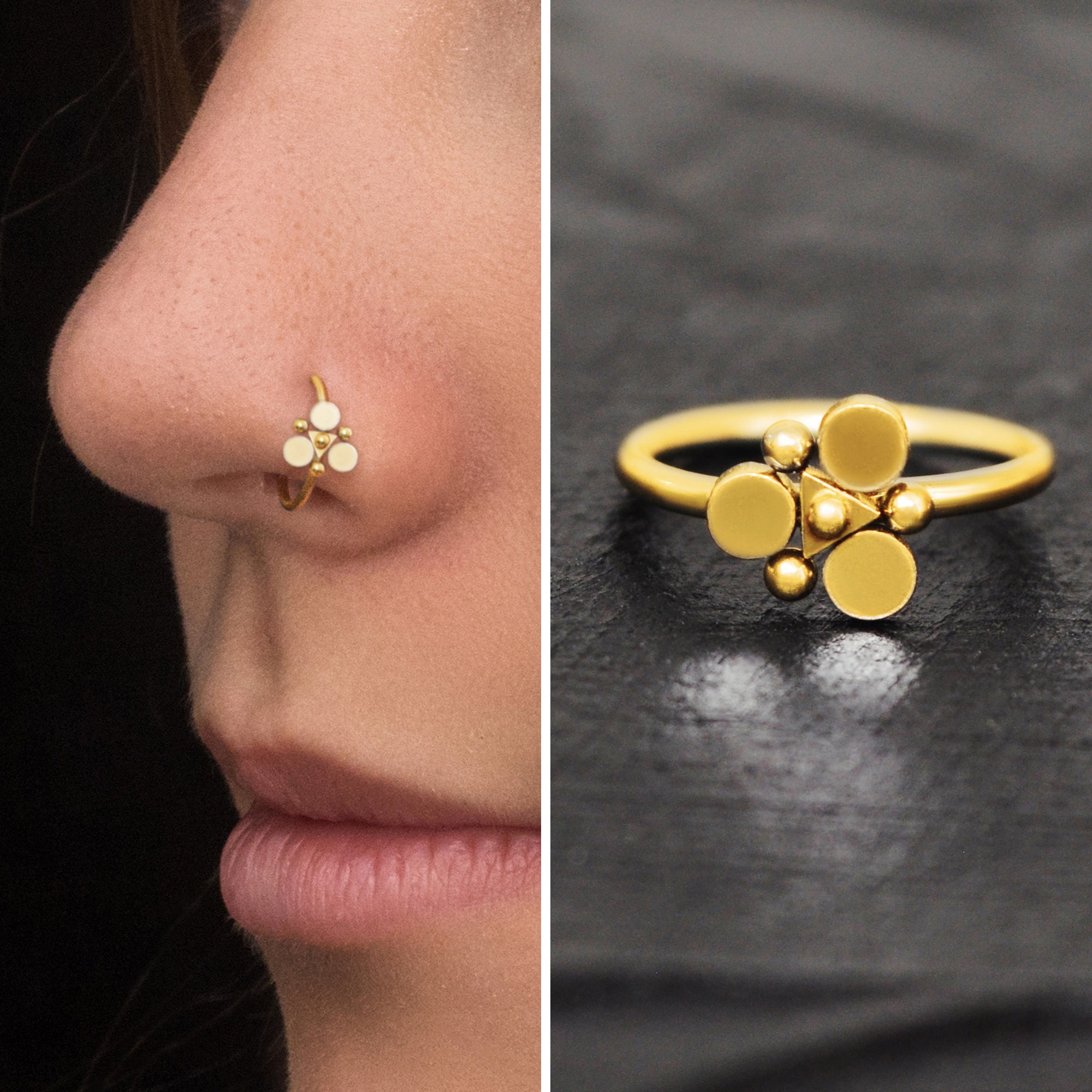 Surgical Steel Nose Ring Hoop Nose Earring Nostril Piercing | Etsy