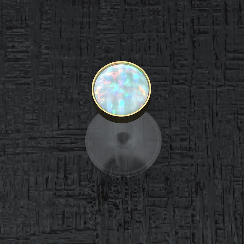 Bioflex Lip Ring Opal Lip Jewelry Medusa Piercing Jewelry - Etsy