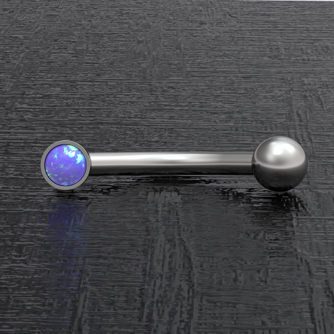 Titanium Rook Earring Opal Eyebrow Piercing 16g 14g Rook | Etsy