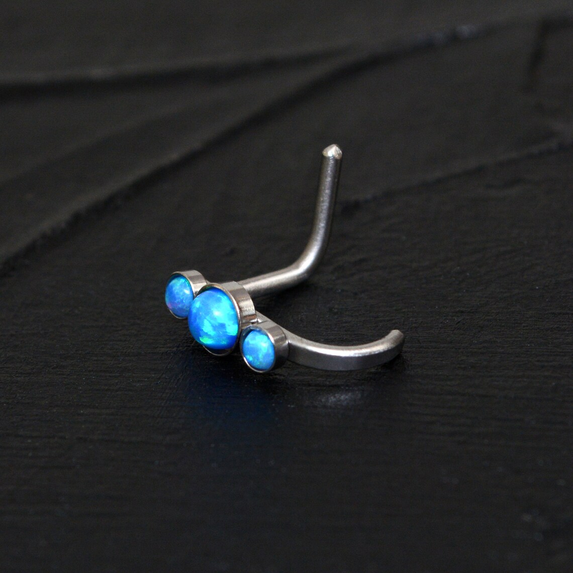 Titanium Nose Ring Stud Opal Implant Grade Nose Stud Nose - Etsy