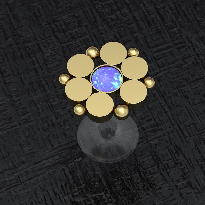 Opal Lip Labret Medusa Piercing Bioflex Labret Jewelry - Etsy