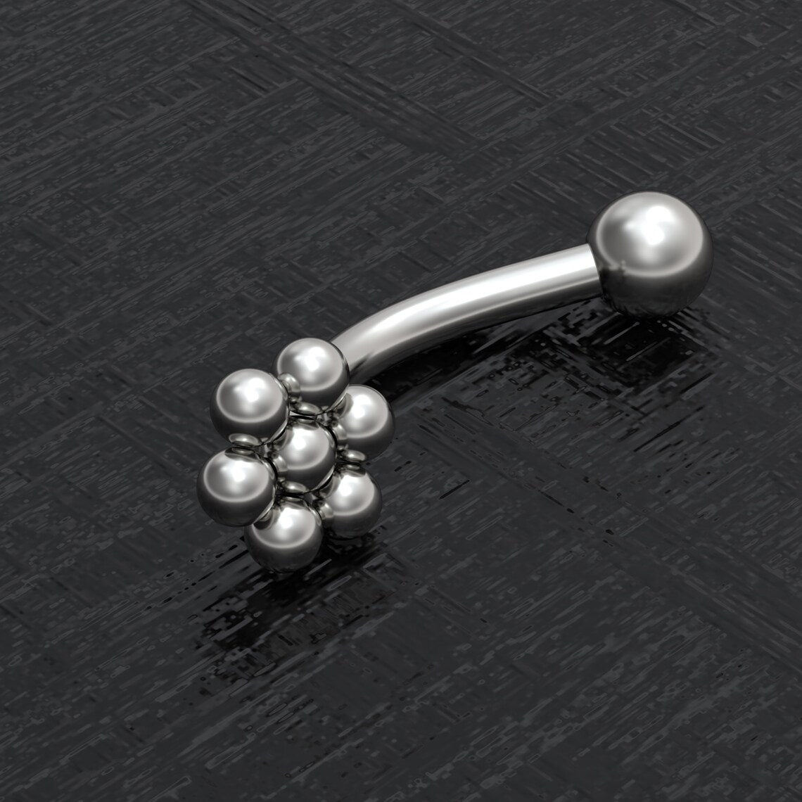 Eyebrow Jewelry Implant Grade Titanium Rook Piercing Curved - Etsy