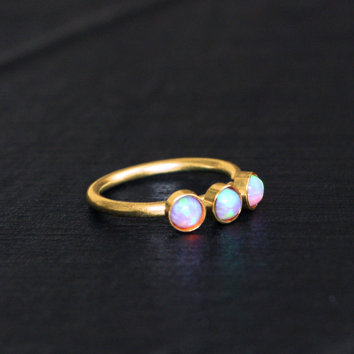 Opal Nose Jewelry Surgical Steel Nostril Jewelry Nose Ring - Etsy