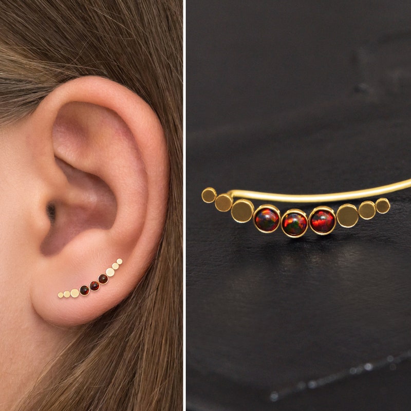 Ear Pin Earrings - Etsy