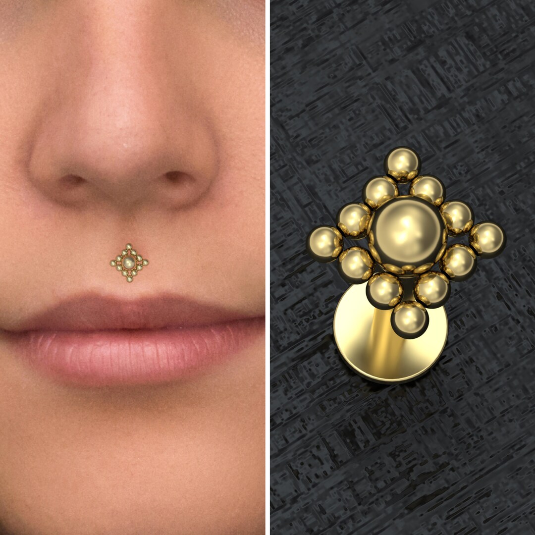 Surgical Steel Lip Ring, Lip Jewelry, Medusa Piercing Jewelry, Monroe ...