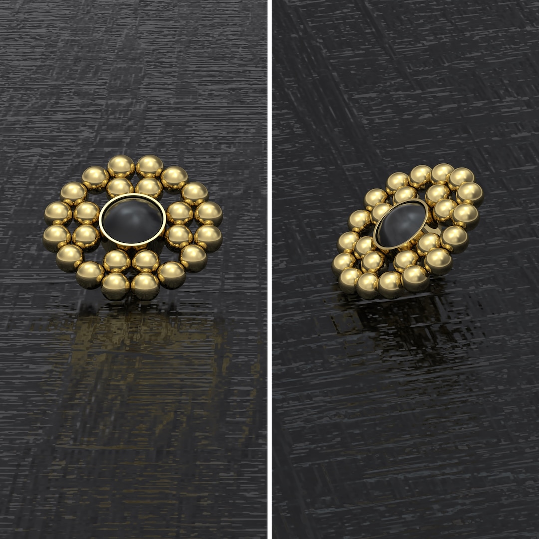 Onyx Dermal Jewelry Surgical Steel, Dermal Top, Internally Threaded ...