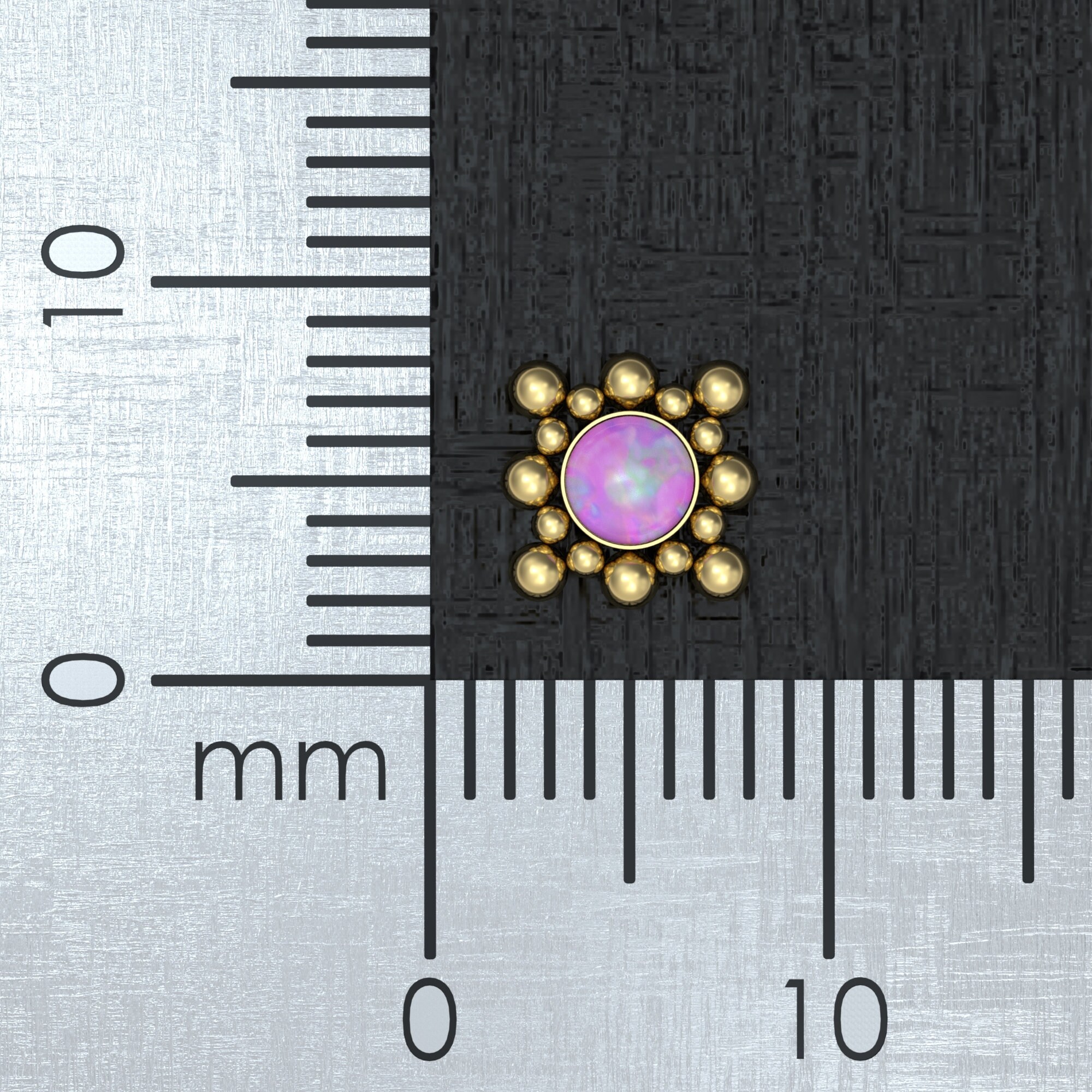 Surgical Steel Dermal Top Opal Internally Threaded Dermal - Etsy