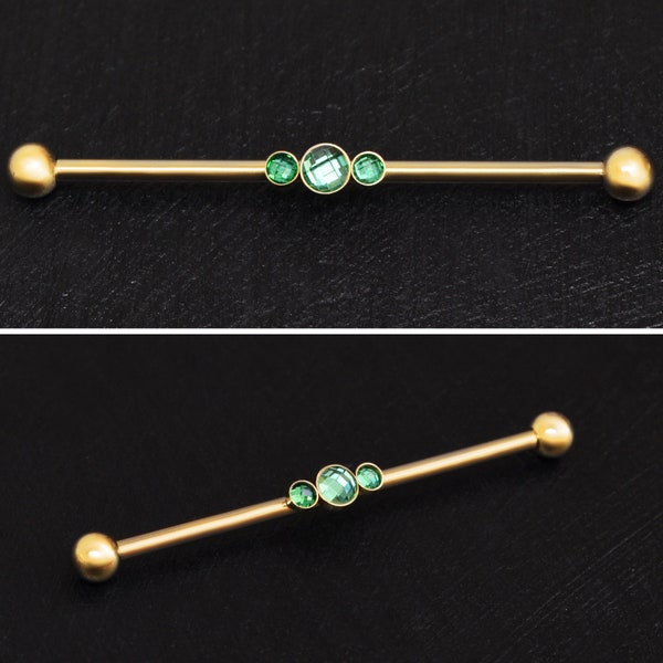 Bar Double Piercing - Etsy