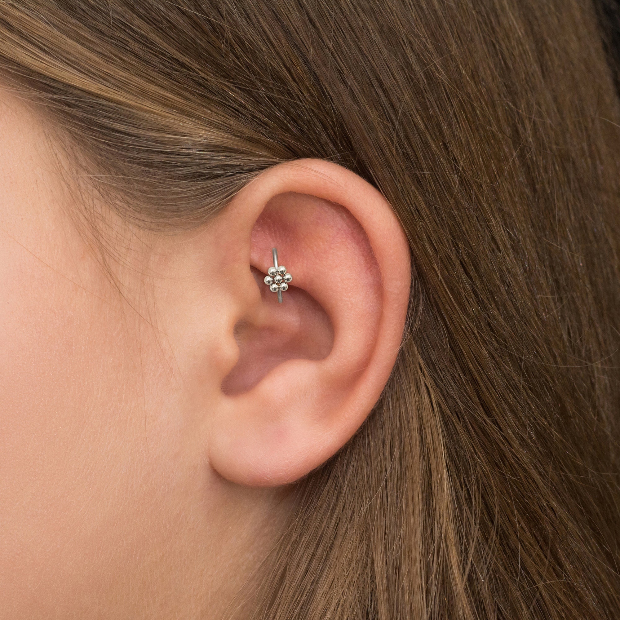 Rook Earring Titanium Implant Grade Tragus Earring Clicker | Etsy