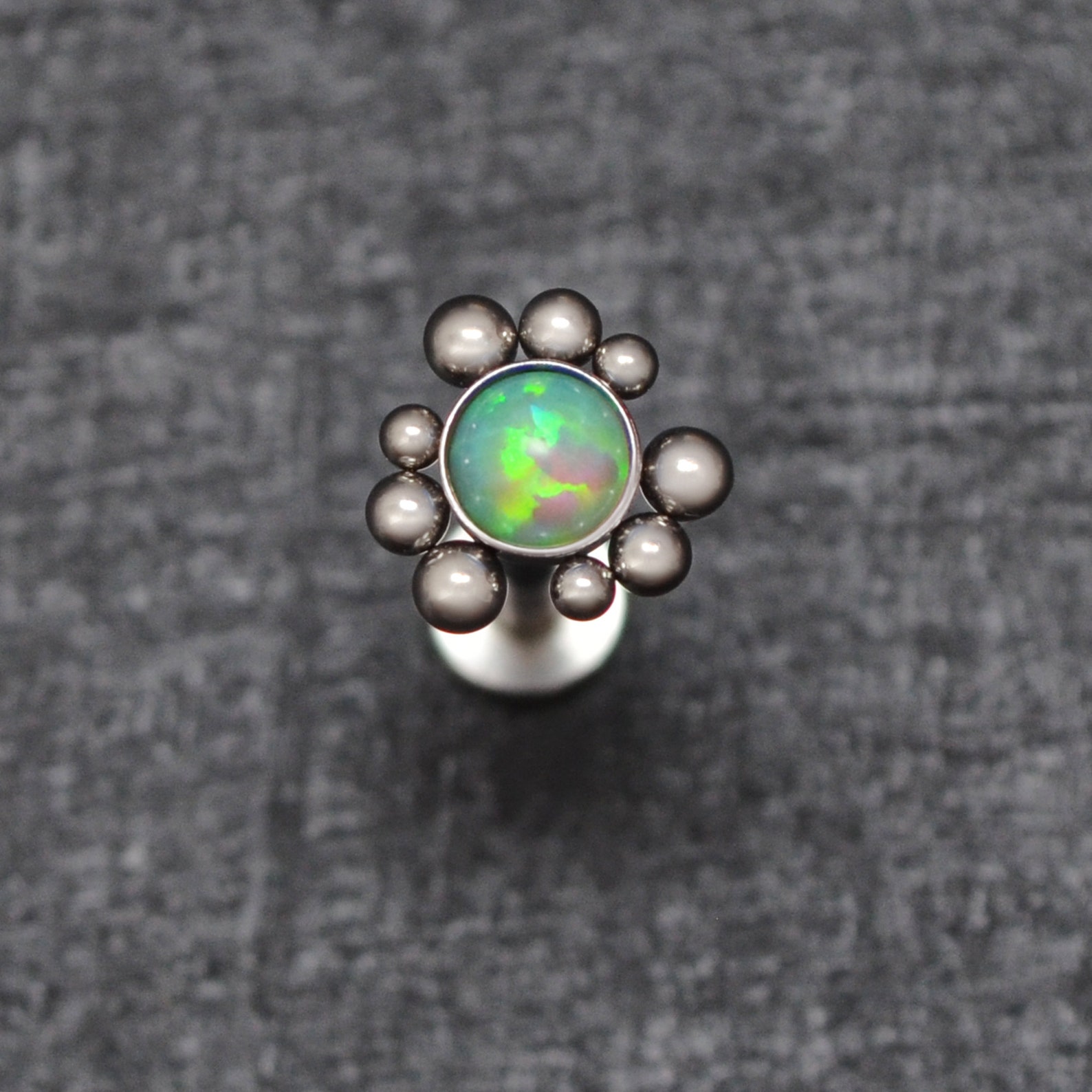 Opal Lip Labret Implant Grade Titanium Monroe Lip Ring | Etsy