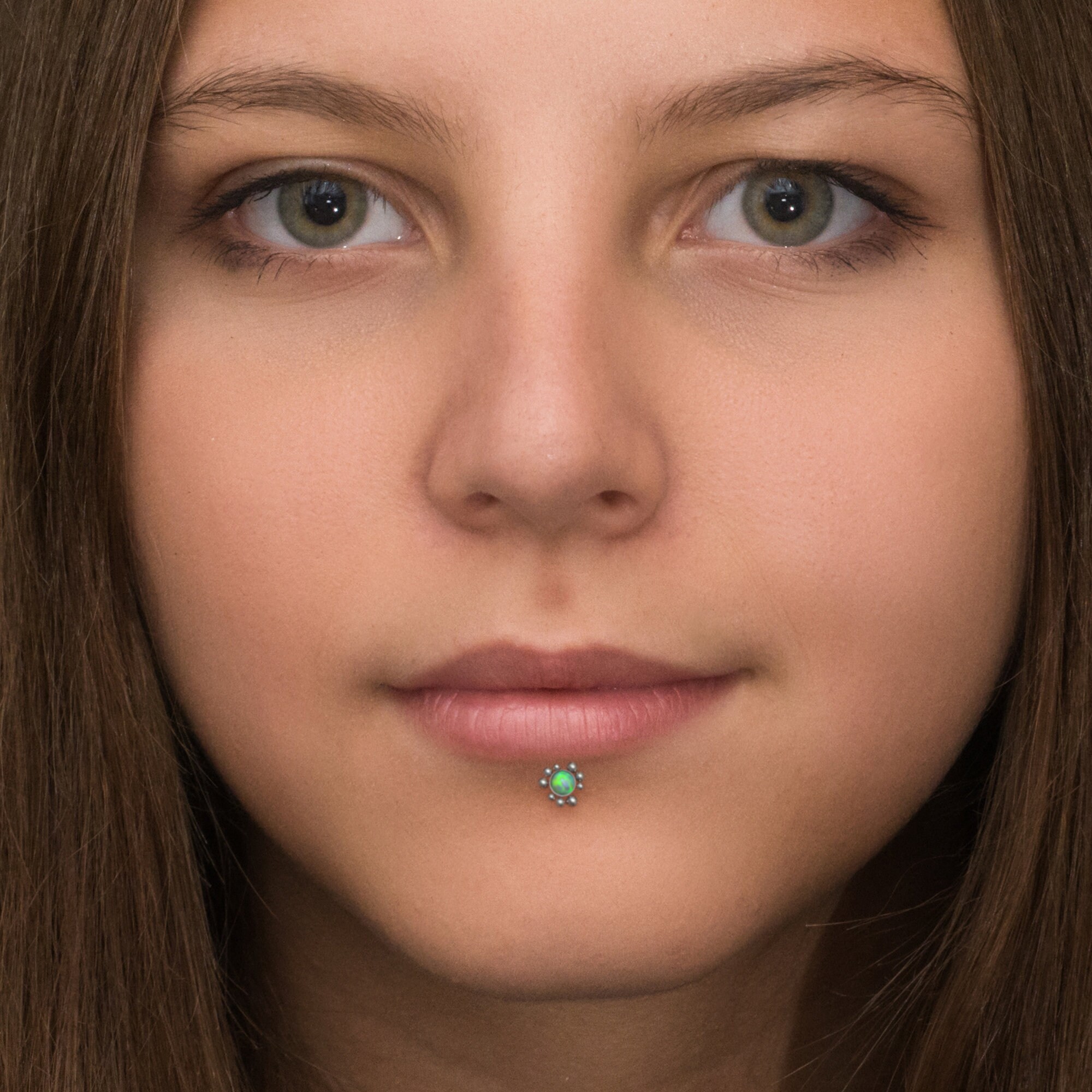 Opal Lip Labret Implant Grade Titanium Monroe Lip Ring | Etsy
