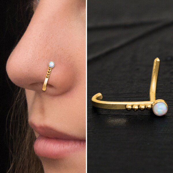 Hoop Nose Ring - Etsy