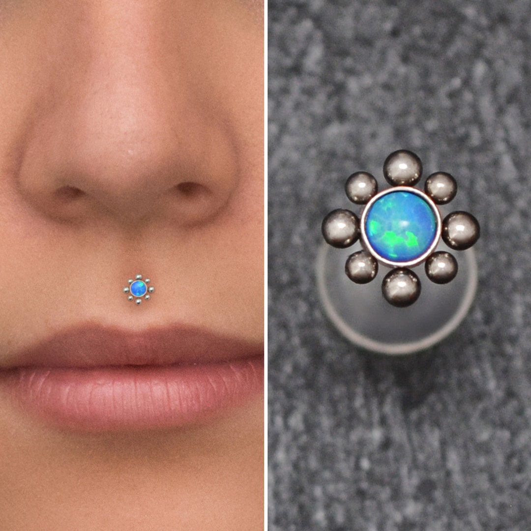 Bioflex Lip Ring Opal, Lip Jewelry, Medusa Piercing Jewelry, Monroe ...