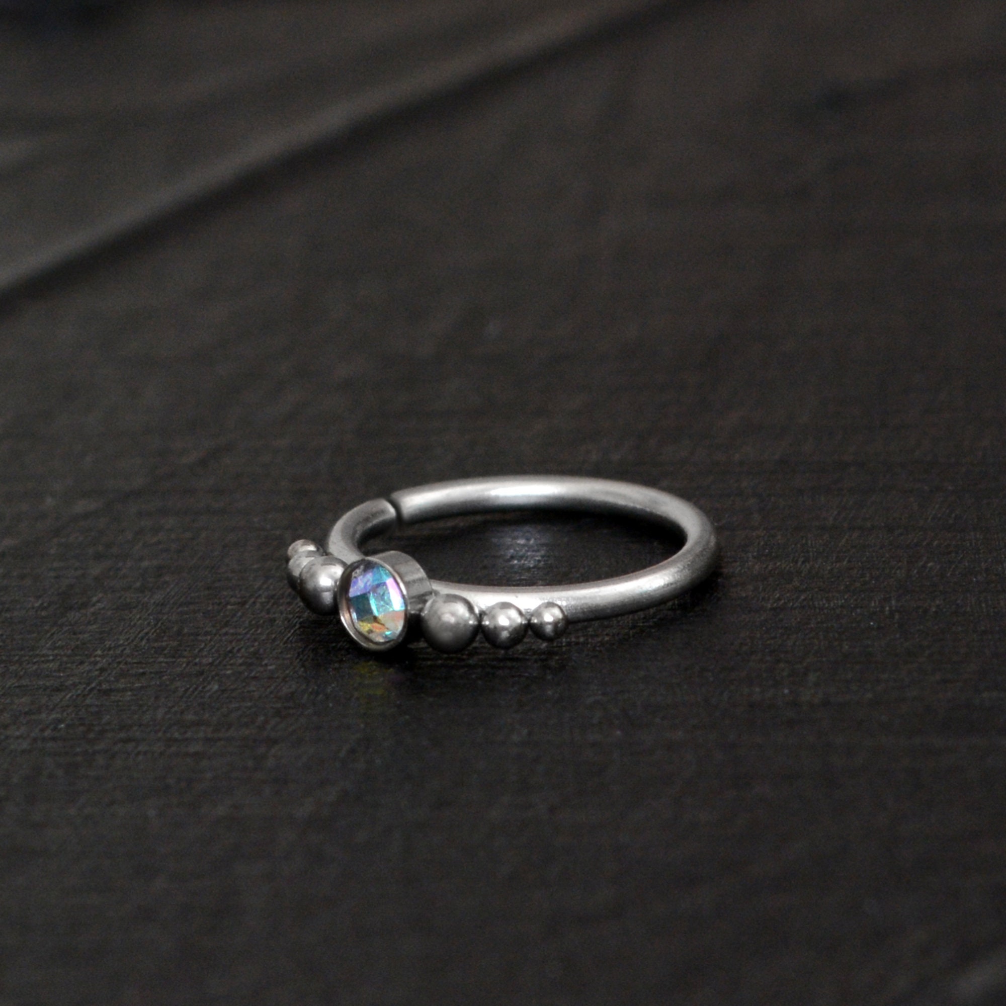 Implant Grade Titanium Nose Hoop CZ, Nose Jewelry, Nose Piercing, Nose ...