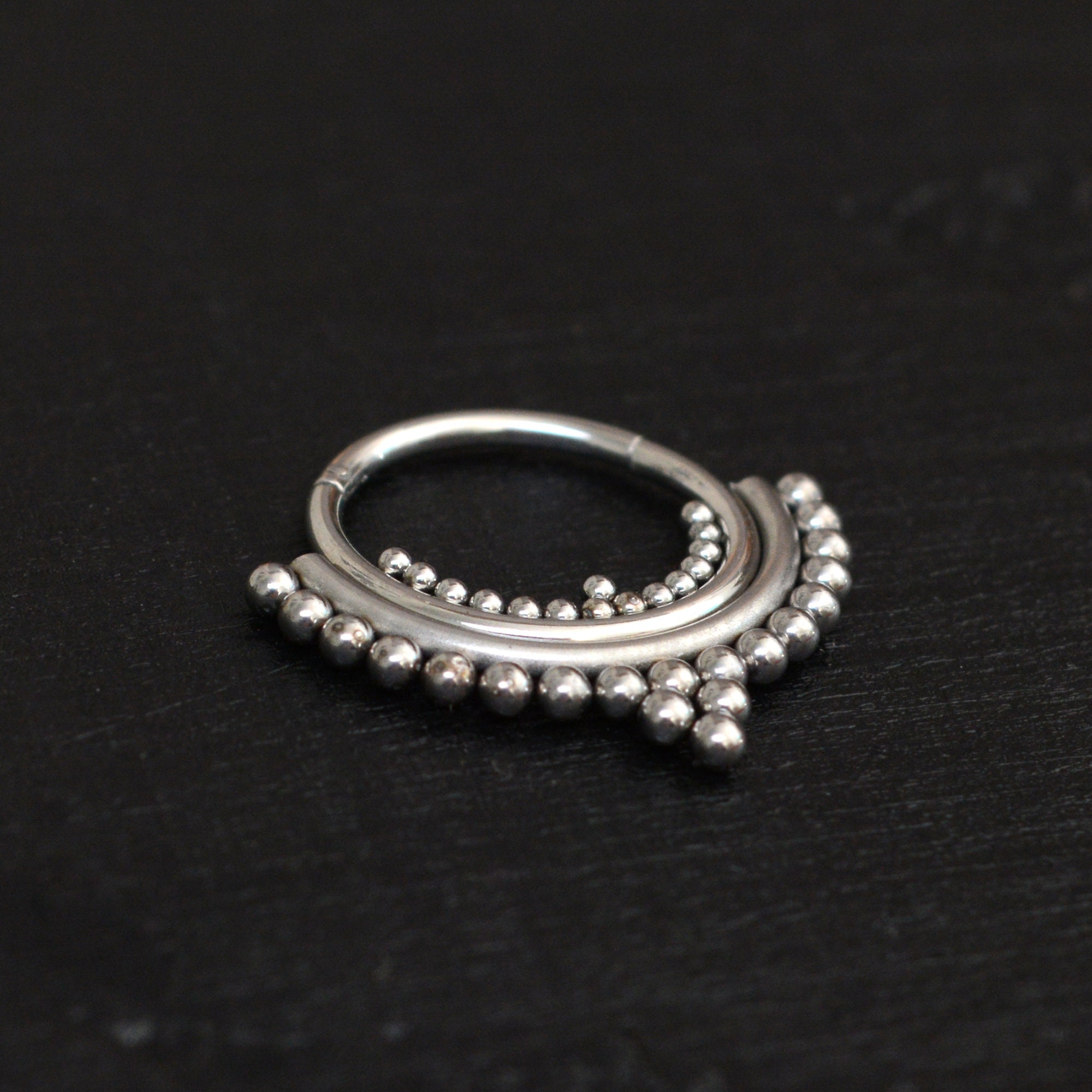 Titanium Septum Ring Clicker Earring Daith Earring Implant - Etsy
