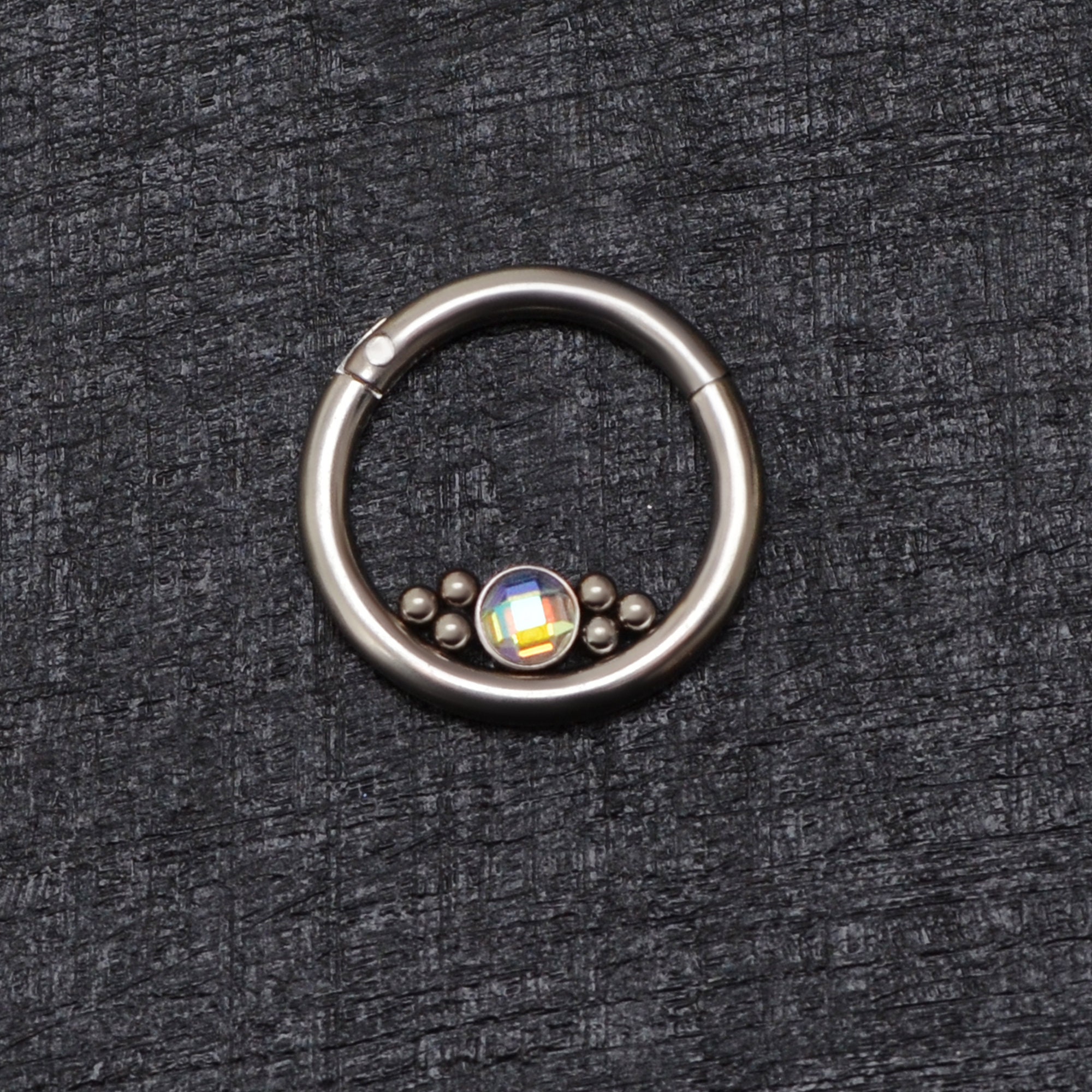 Daith Earring Titanium CZ Septum Ring 16g Implant Grade | Etsy