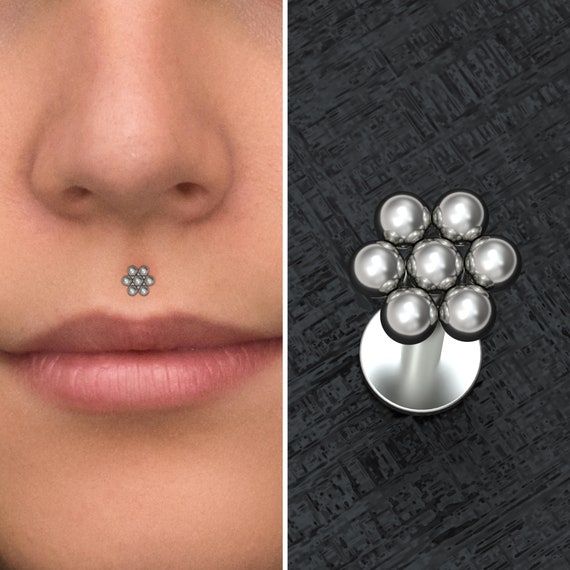 Medusa Lip Ring Titanium Lip Jewelry 16g Monroe Piercing - Etsy