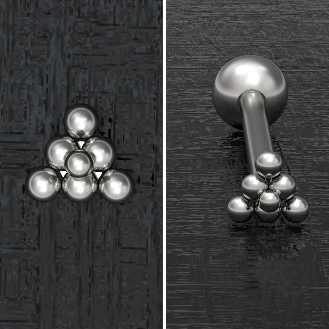 Implant Grade Titanium Tongue Jewelry, Tongue Ring, Straight Barbell ...