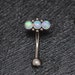 Titanium Rook Earring Opal, Eyebrow Piercing 16g 14g, Rook Jewelry ...