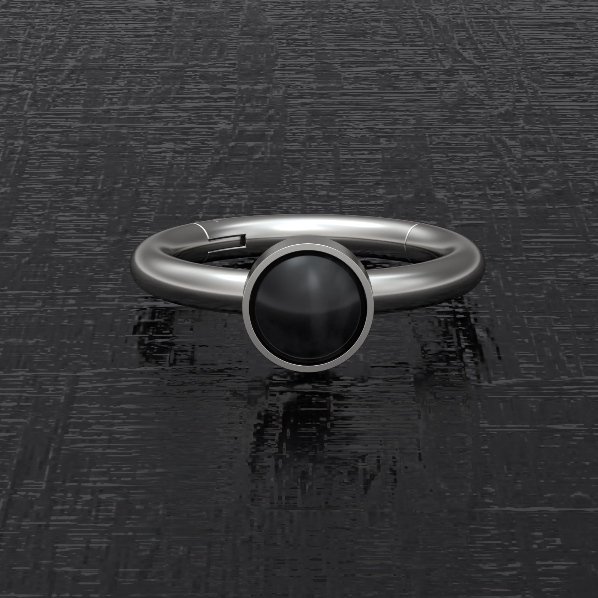 Titanium Conch Piercing Onyx Tragus Hoop 18g 16g Cartilage - Etsy Canada