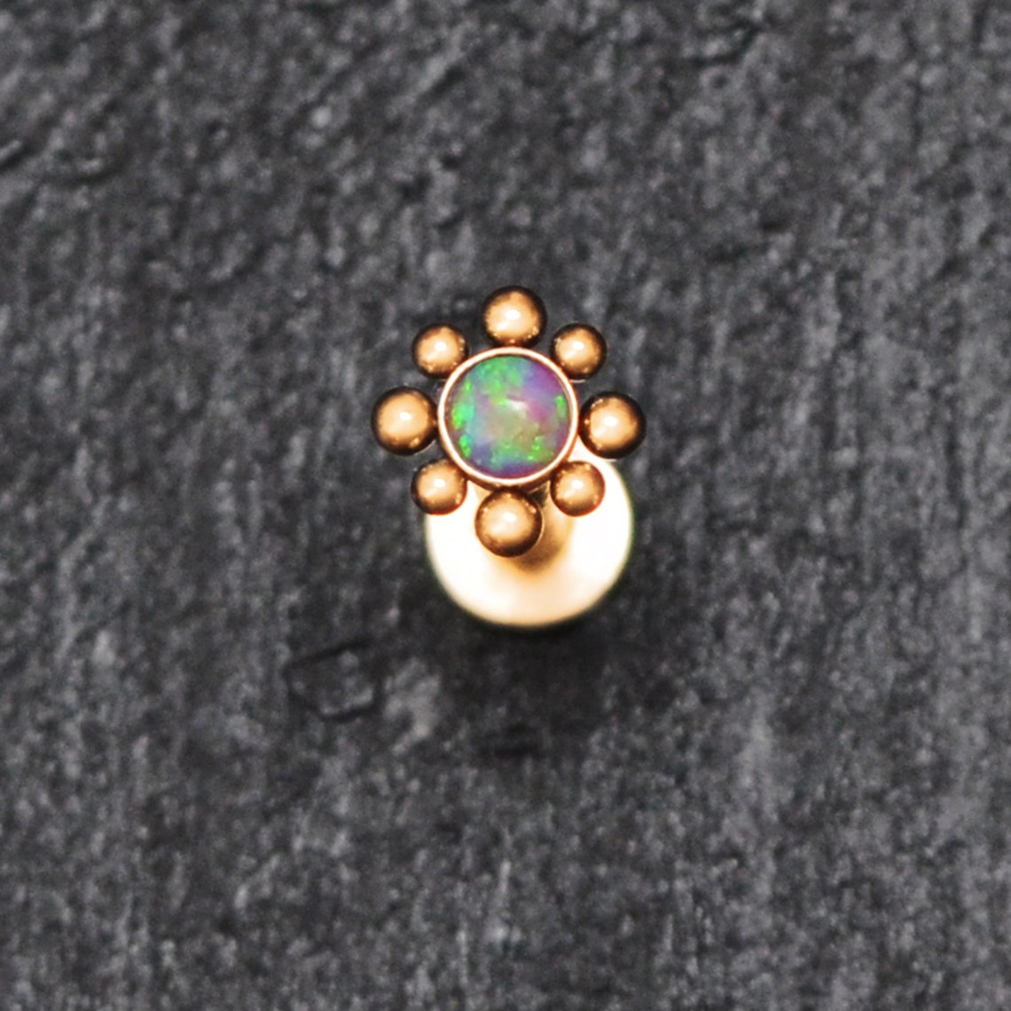 Flat Back Cartilage Earring Stud Surgical Steel Tragus Ring - Etsy