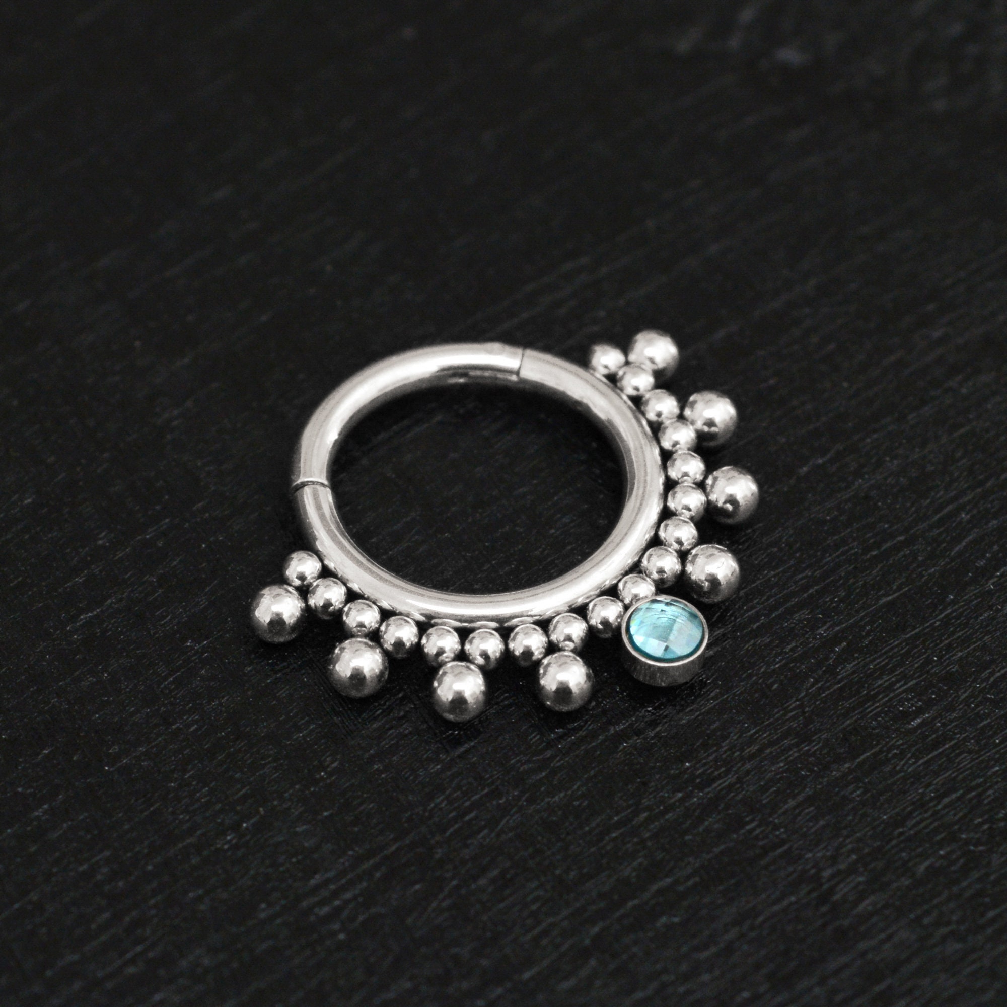 Titanium Septum Ring CZ Daith Earring Implant Grade Septum - Etsy UK