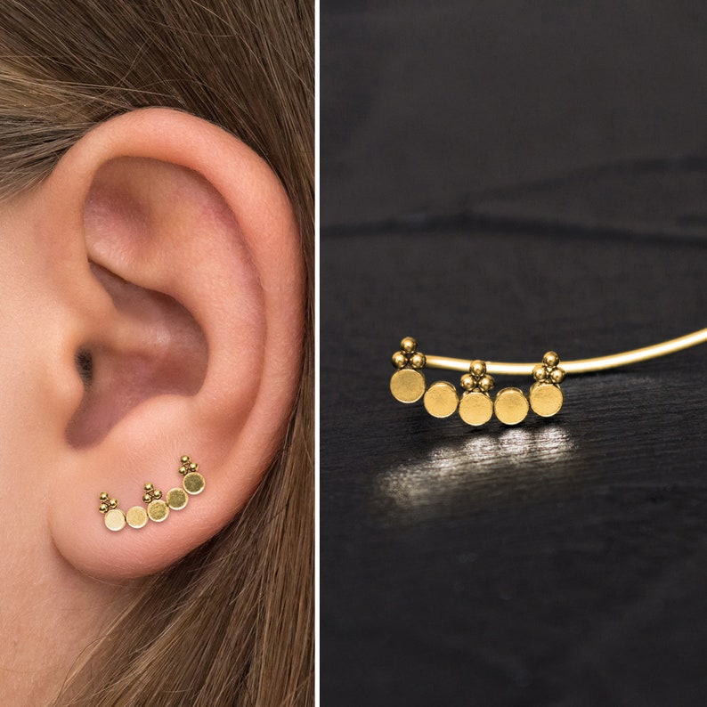 Up the Ear Earrings Surgical Steel, Ear Climber Earrings, Vine Earrings ...