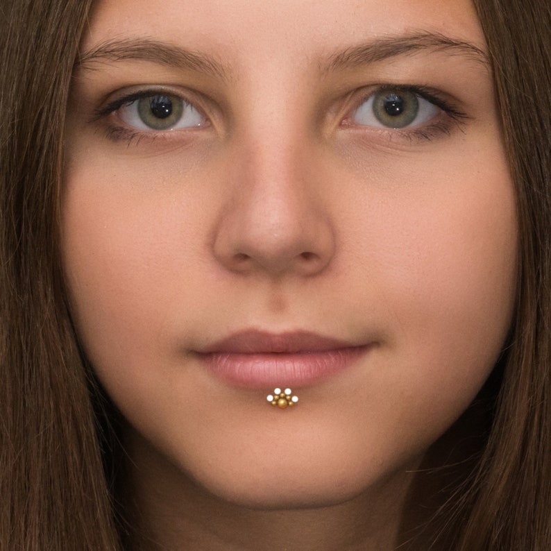 Medusa Lip Ring Bioflex Lip Jewelry 16g Monroe Piercing - Etsy