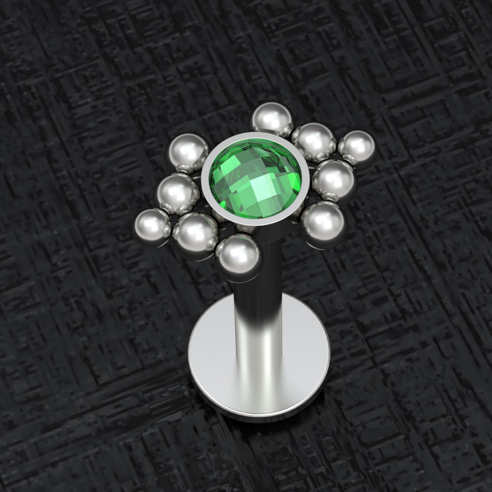 Titanium Lip Ring CZ Implant Grade Lip Jewelry Medusa | Etsy