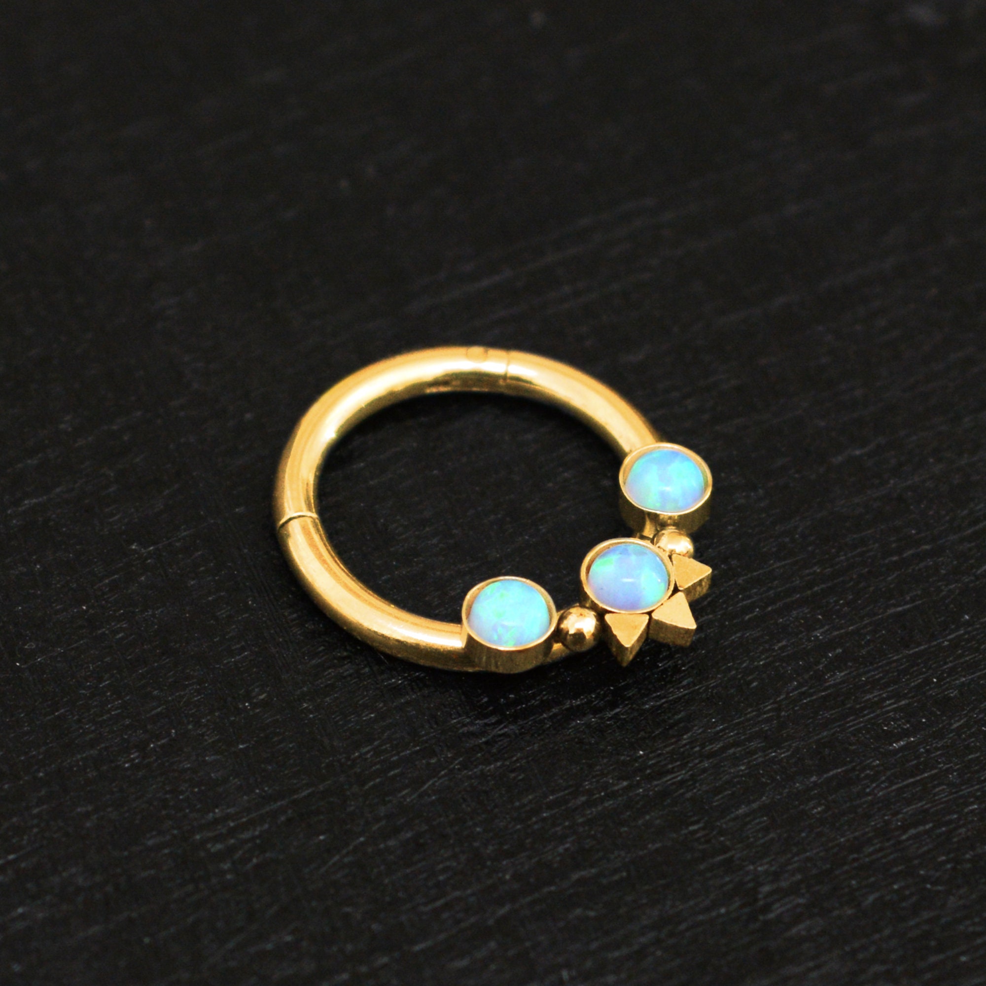 Surgical Steel Daith Earring Opal Septum Ring 16g Daith | Etsy