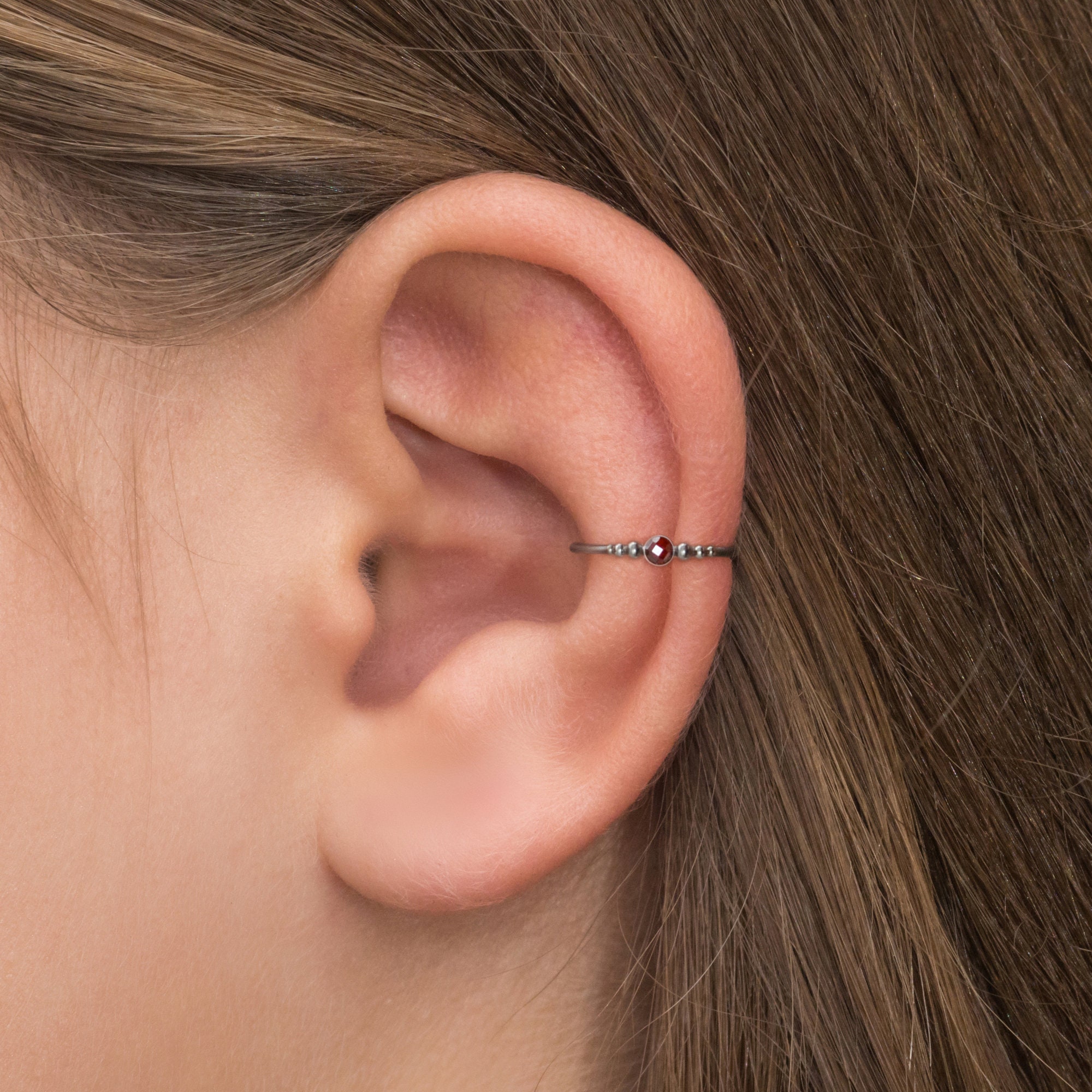 Cartilage Piercing Implant Grade Titanium CZ Rook Jewelry | Etsy