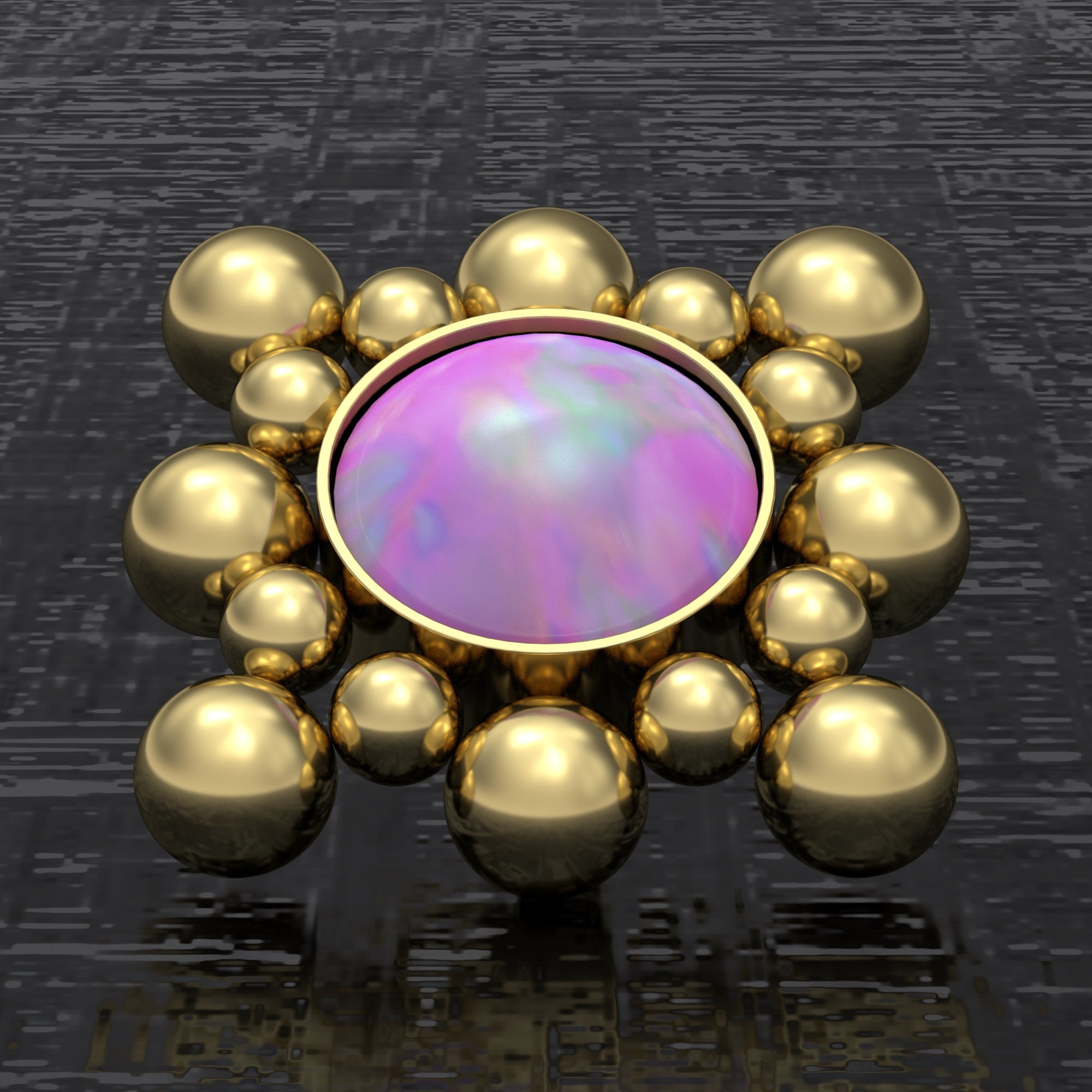 Surgical Steel Dermal Top Opal Internally Threaded Dermal - Etsy