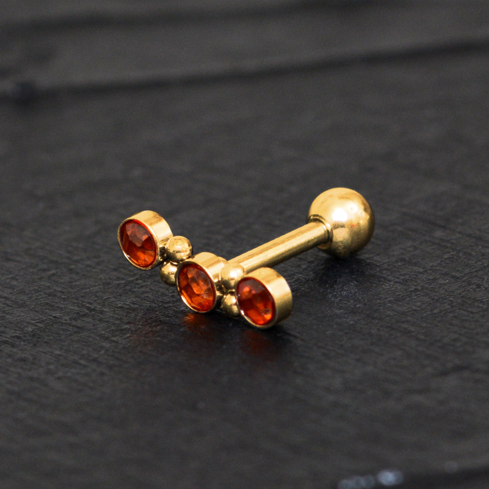 CZ Helix Curved Barbell Earring Helix Piercing Surgical - Etsy