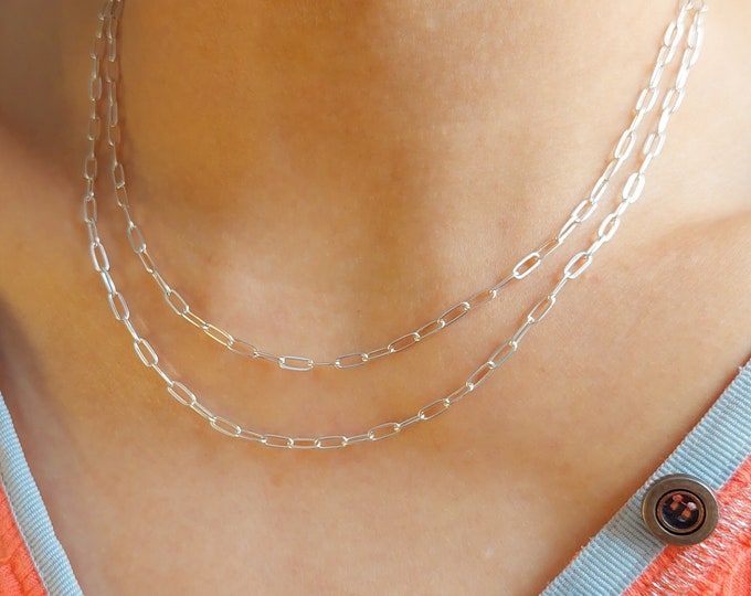 Chain Link Necklace Chain Necklace Chunky Chain Necklace Matte Women ...